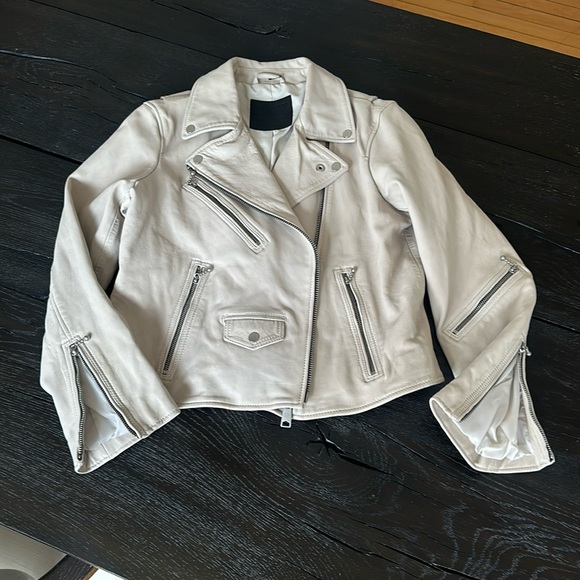 All Saints | Jackets & Coats | All Saints Riley Leather Biker Jacket Us ...